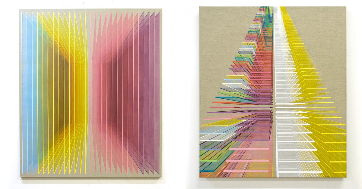 Artist Visualizes Synesthesia with Colorful Geometric Paintings