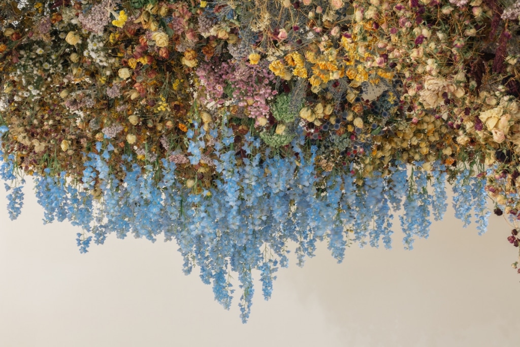 Installation Art Features Thousands of Flowers Suspended in Galleries
