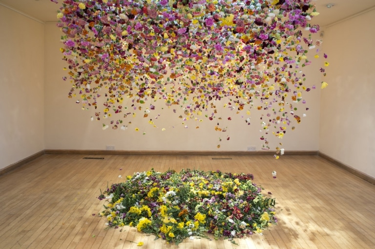 Installation Art Features Thousands of Flowers Suspended in Galleries