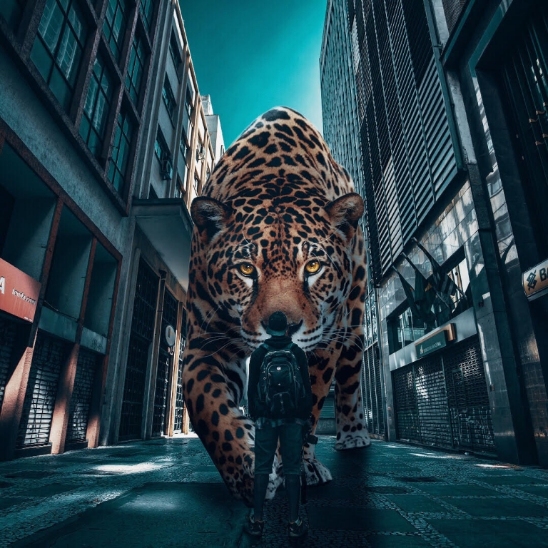 Photoshop Expert Visualizes a World Where Giant Animals Roam the Land ...