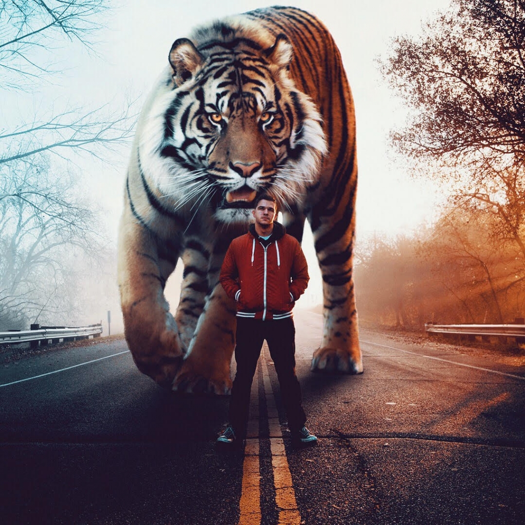 Photoshop Expert Visualizes a World Where Giant Animals Roam the Land ...