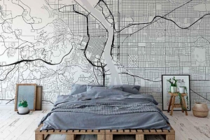 You Can Pay Homage to Your Favorite City with Stylish Map Wallpaper
