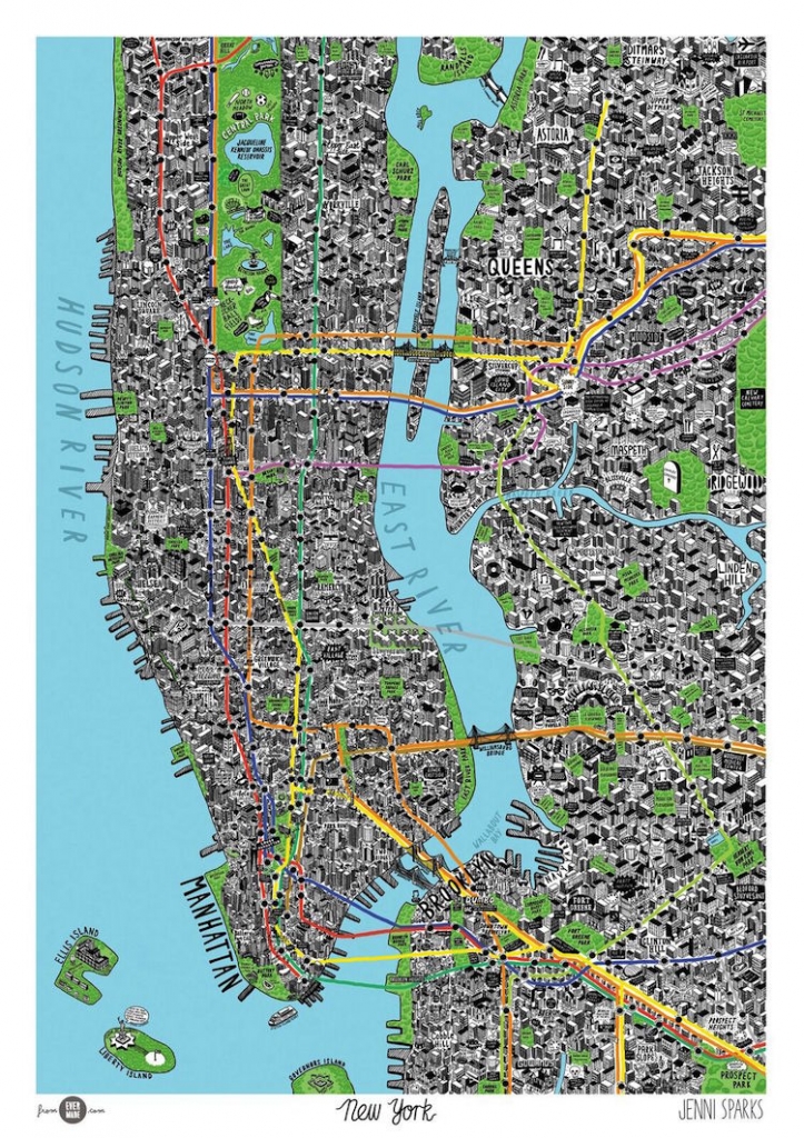 Illustrator Creates Colorful Hand-Drawn Maps Filled with Playful Details