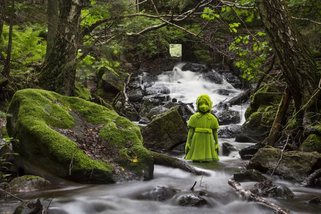 Moss People: A Series of Unique Sculptures of Children by Kim Simonsson