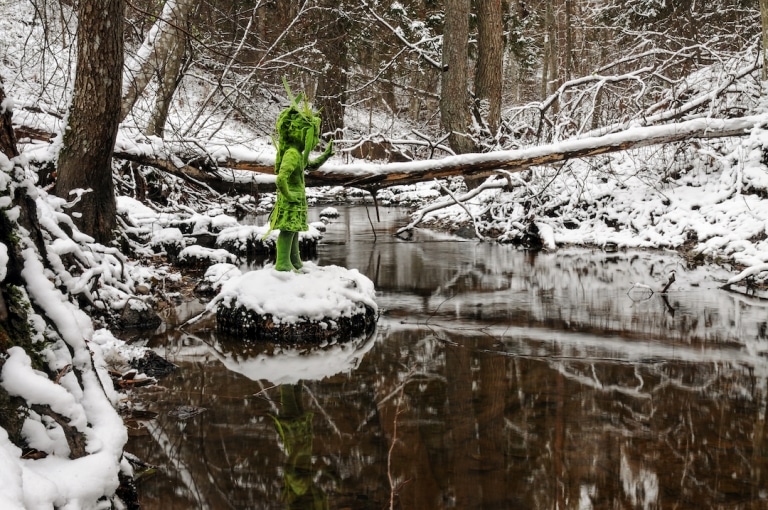 Moss People: A Series of Unique Sculptures of Children by Kim Simonsson