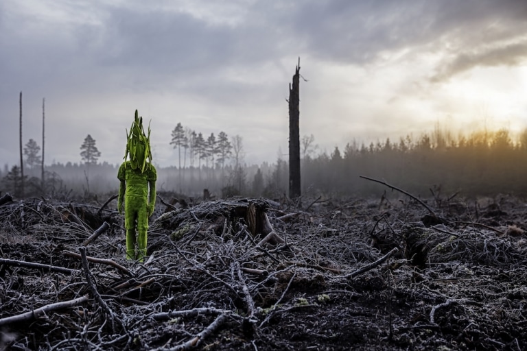 Moss People: A Series of Unique Sculptures of Children by Kim Simonsson