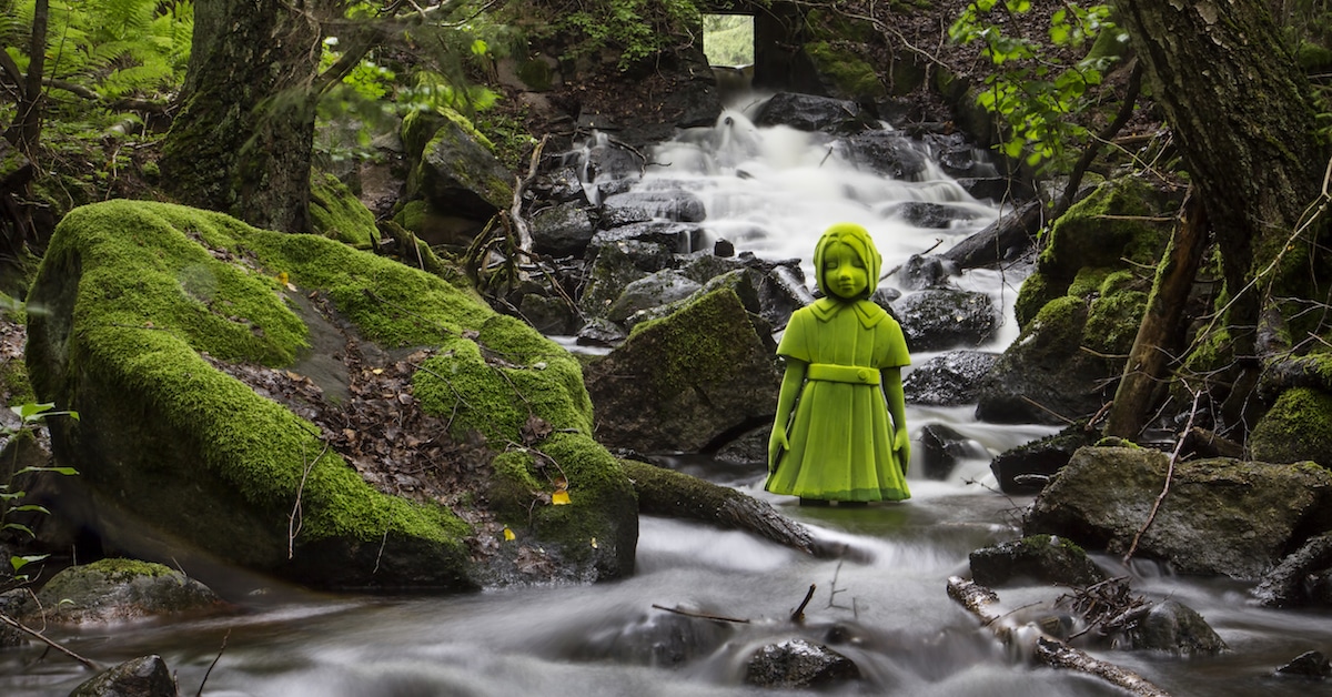 Moss People: A Series of Unique Sculptures of Children by Kim Simonsson