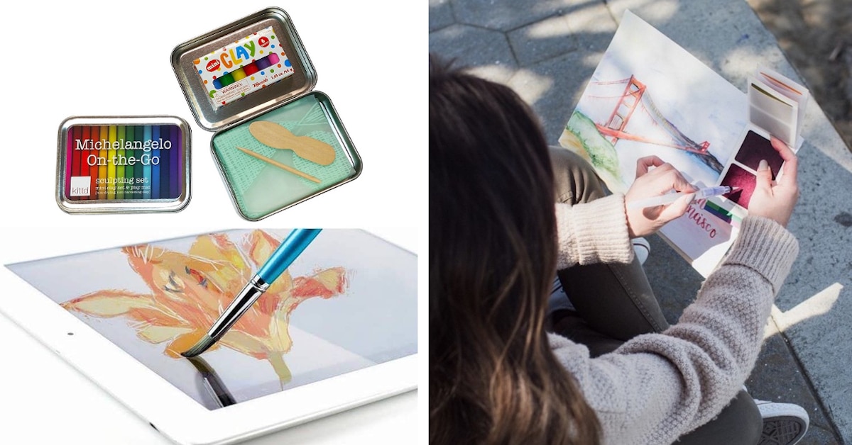 Travel Art Set Ideas and Portable Art Supplies Perfect For the ...