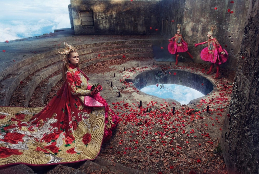 Monograph Showcases Guo Pei’s Chinese Couture in Fairytale Settings