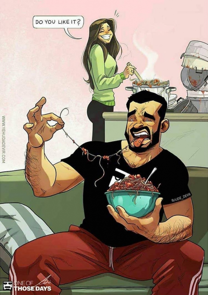 Illustrator Chronicles Relationship in Charming One of Those Days Comic