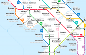 Ancient Roman Roads in Italy Transformed Into Modern Subway Map | My ...
