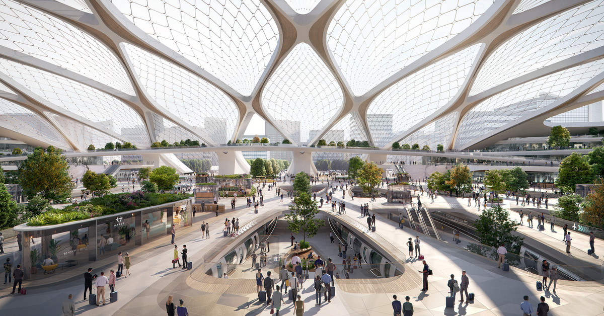 UNStudio Reveals Sustainable Hyperloop Station Prototype