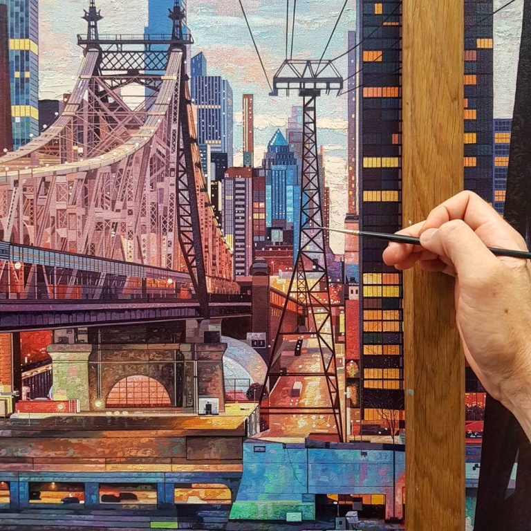 Realistic Cityscape Paintings Immerse the Viewer into Urban Landscapes