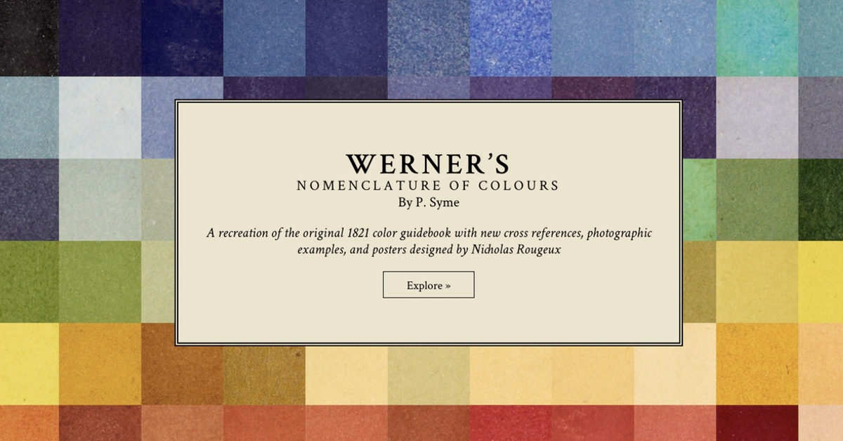 La icónica guía de colores de Werner es ahora un recurso en línea