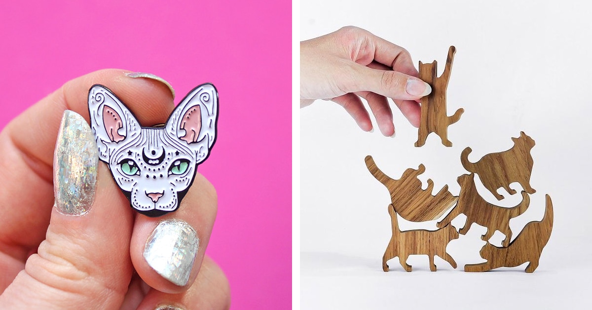 20+ Regalos para amantes de los gatos que son completamente adorables