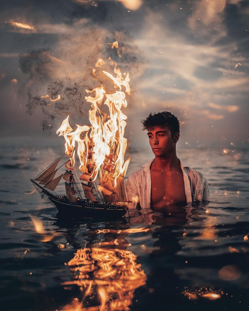 Dramatic Fantasy Portrait Photography the Alluring Beauty of the Water