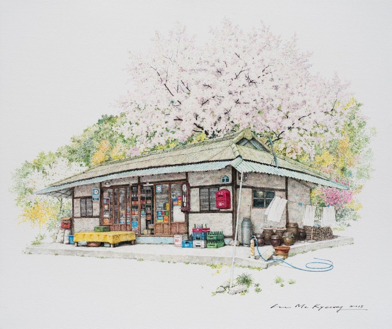 Artist Captures the Charm of South Korea’s Corner Shops Before They ...