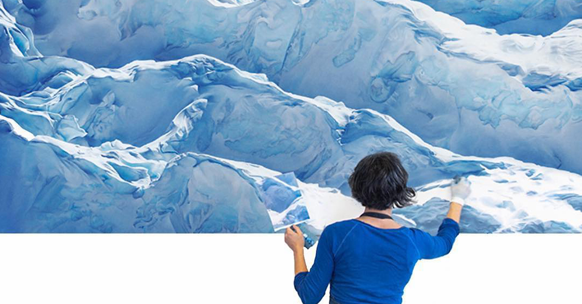 Zaria Forman Brings Awareness to Climate Change in Her Soft Pastel Art