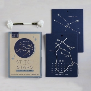 Kits de calenadrios 2019 para bordar nuevos diseños cada mes