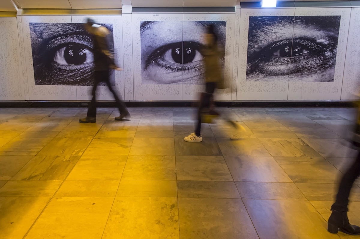 Street Artist JR Takes Over the Paris Metro With His Giant Posters | My ...
