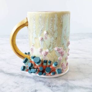 Ceramic Artist Crafts Dazzling Mugs Celebrating 90s Kids and Plant Moms ...