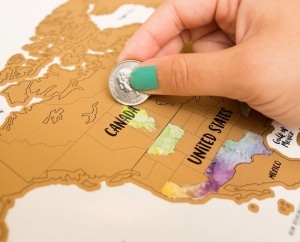 Watercolor Scratch-Off Maps Offer a Colorfully Fun Way to Track Your ...