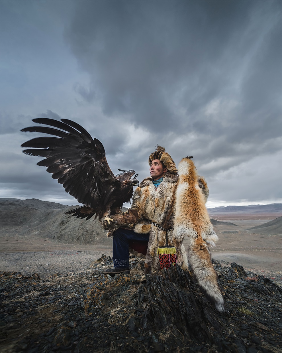 Glorious Photos of Mongolia's Eagle Keepers by Daniel Kordan