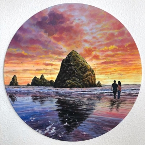 Dazzling Vinyl Art Depicts the Vibrant Landscapes of the World