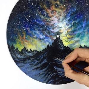 Dazzling Vinyl Art Depicts the Vibrant Landscapes of the World