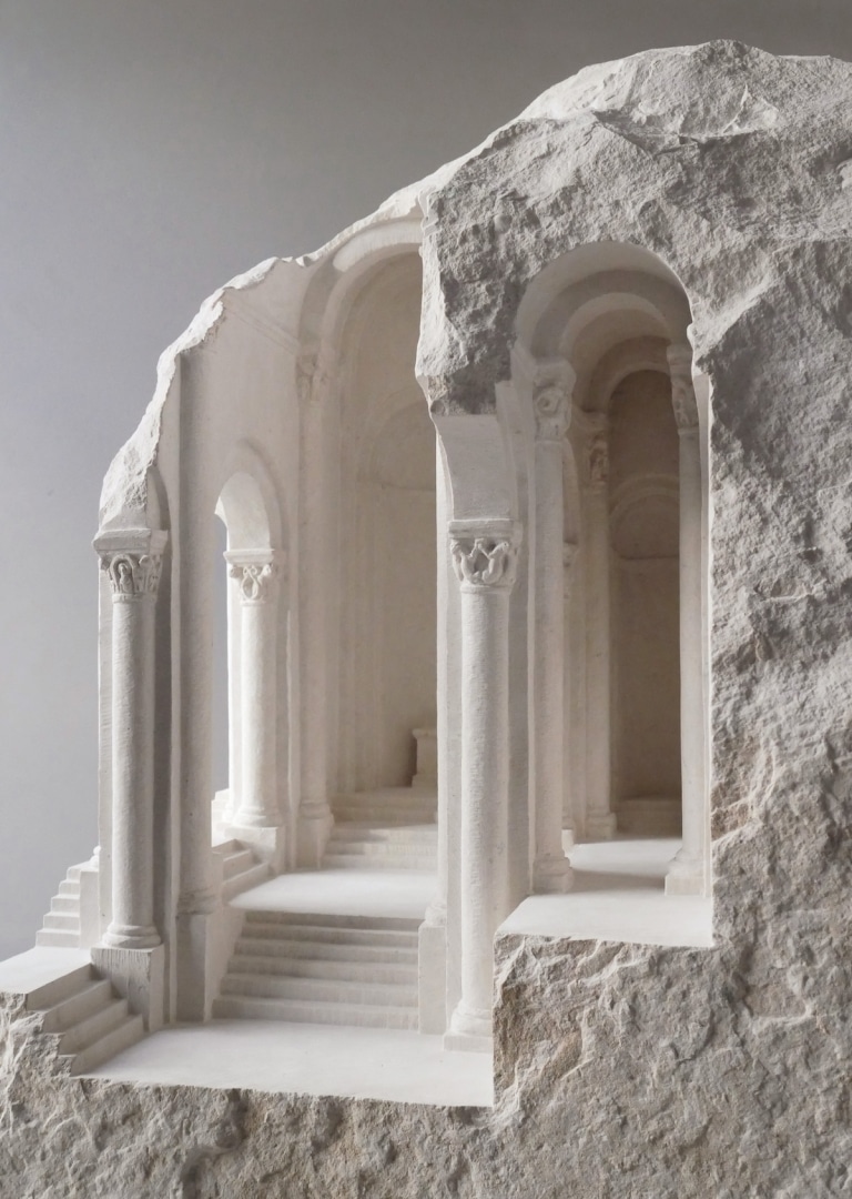 Matthew Simmonds Creates Marble Models and Architectural Sculptures