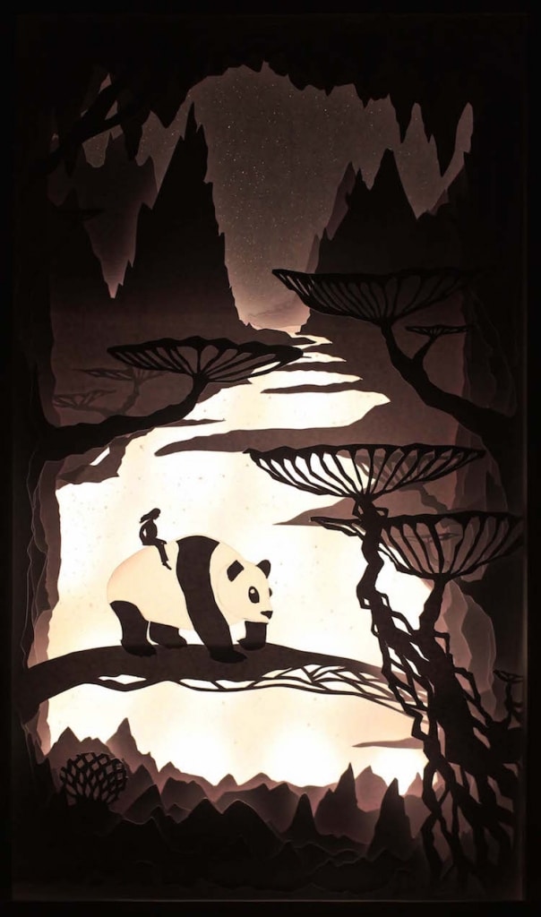 Enchanting Paper-Cut Light Boxes Illuminate Mythical Scenes | My Modern Met