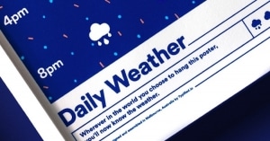 Weather Posters Use Smart Ink to Offer Live Weather Updates