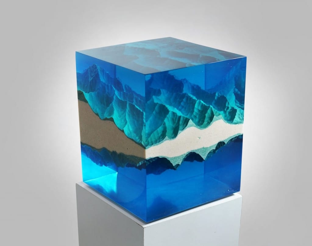 Acrylic Sculpture Offers a Surreal Twist on Landscapes' Natural Beauty