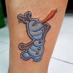 Tatuajes de parches bordados inspirados en la cultura pop