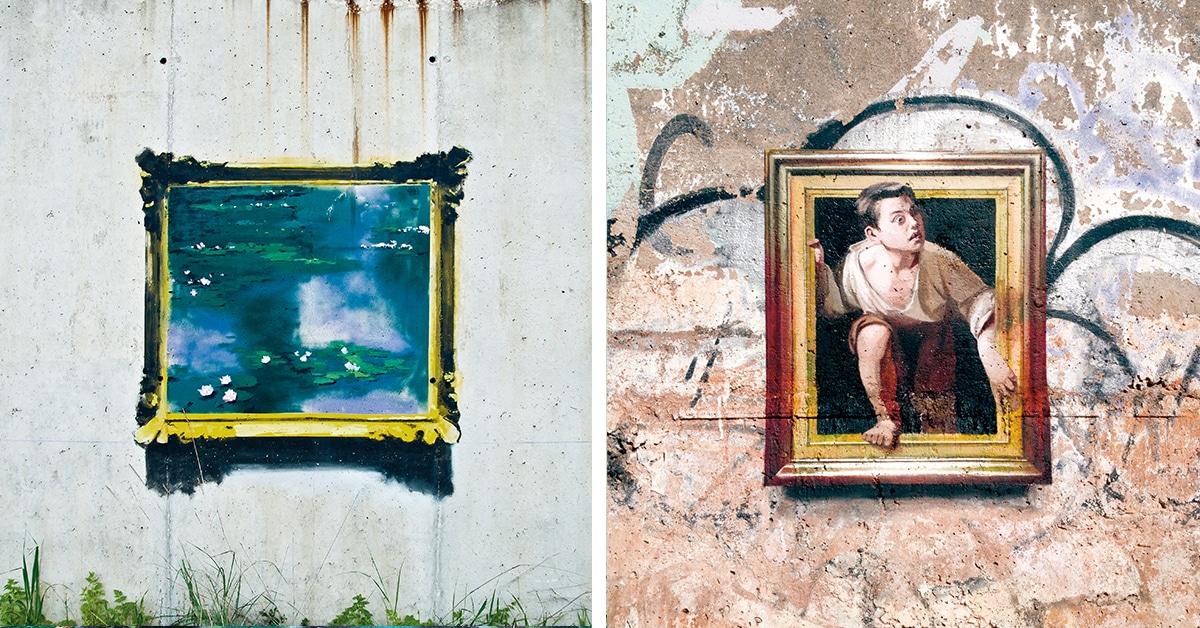 Street Artist Reimagines Famous Paintings in Urban Environments