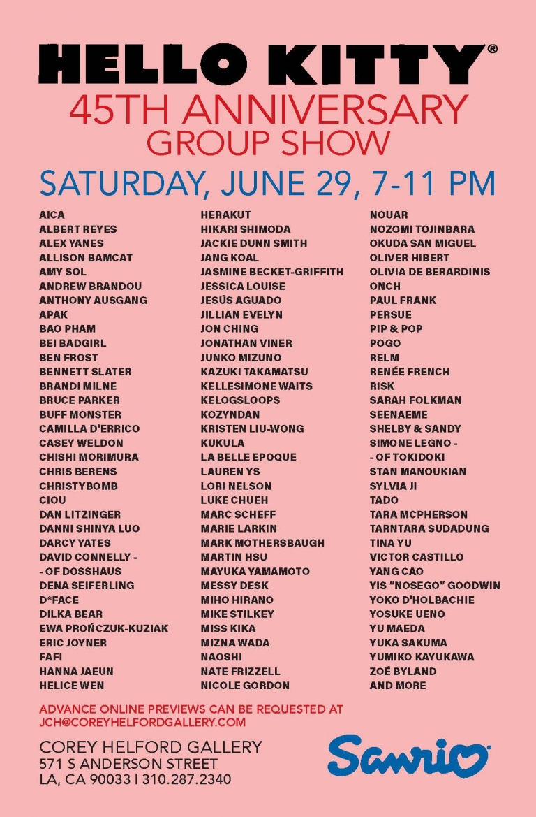 This Hello Kitty Art Show has 100 Artists Celebrating the Iconic Cat