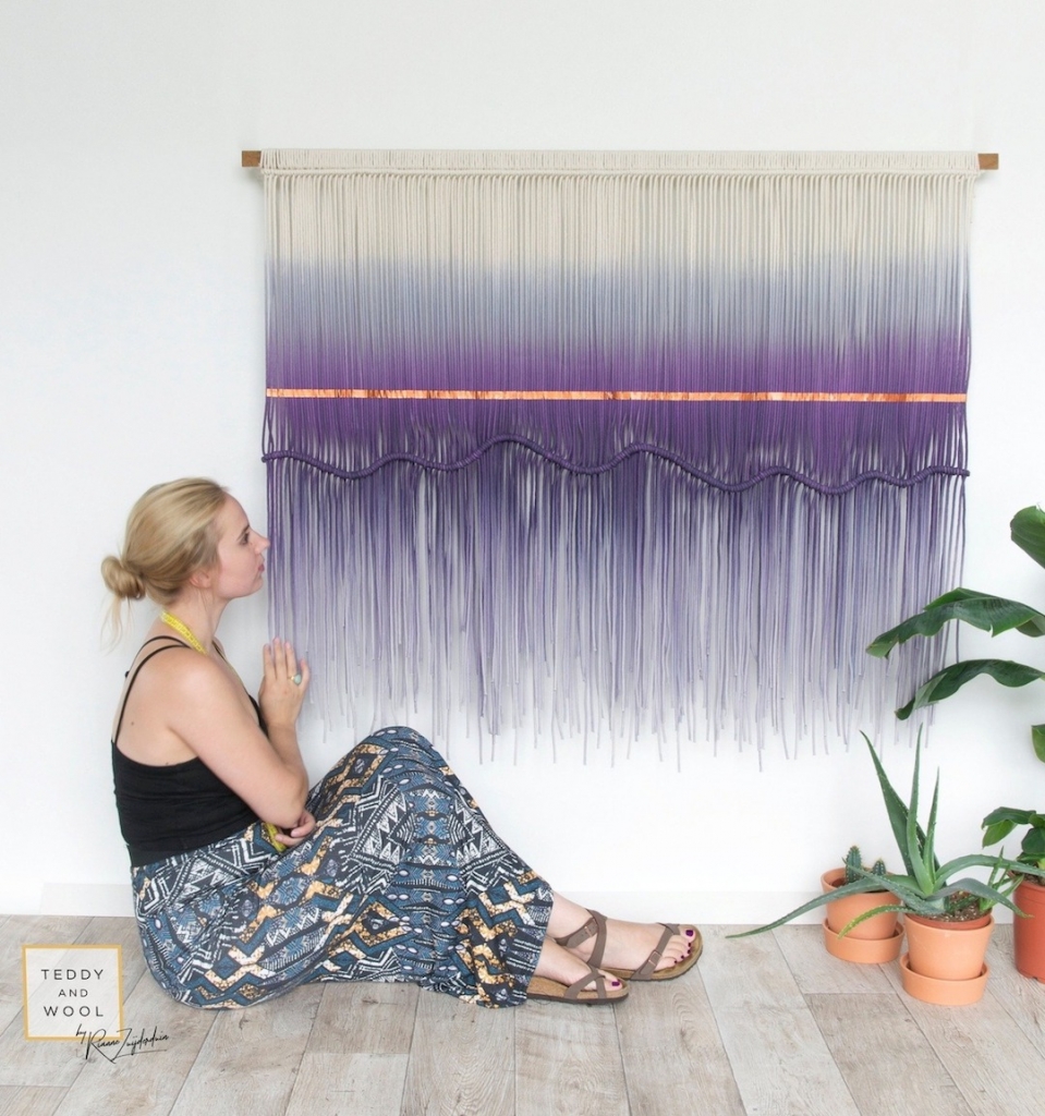 Tapices de macramé modernos dan color a cualquier habitación