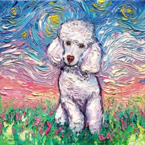 Starry Night Dogs Series Places Pups Inside of Van Gogh's Iconic Painting