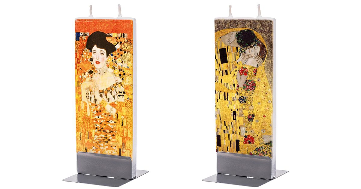 Klimt Candles Bring The Artist's Shimmering Paintings to Life