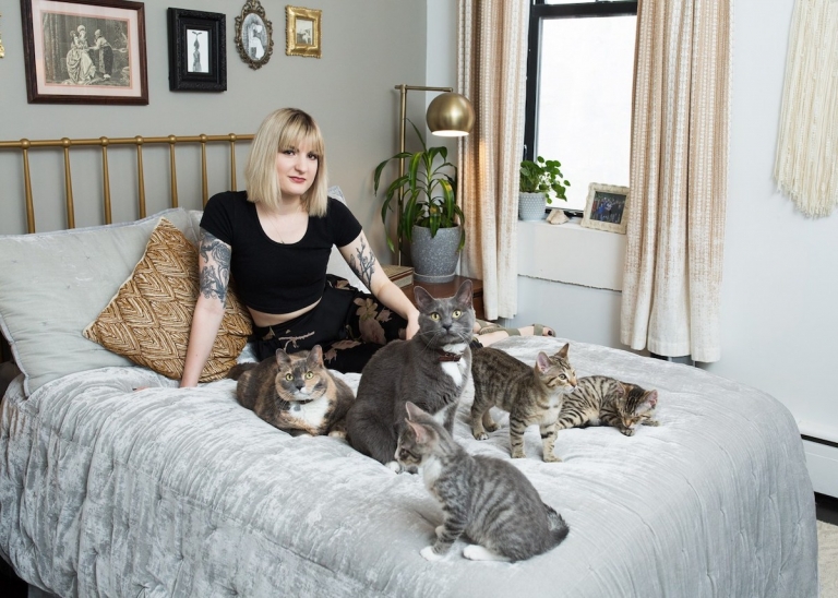 How Portraits of Women and Cats Break the "Crazy Cat Lady" Stereotype