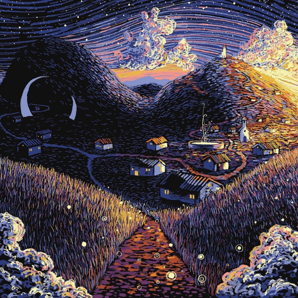 Textured Pastel Art Captures Fantasy Landscapes in Vivid Color
