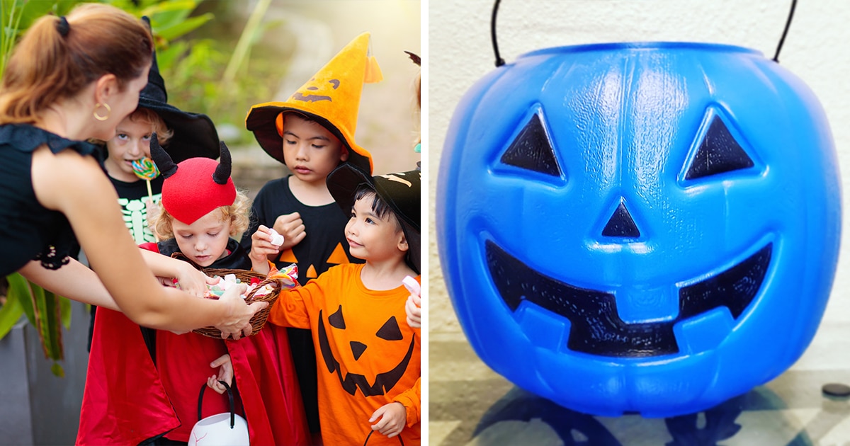 Mom Spreads Autism Awareness with Her Son's Blue Halloween Bucket