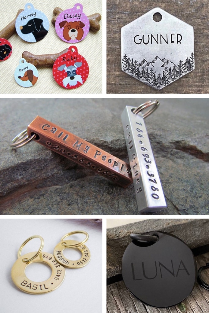 15 Creative Dog Tags From Etsy That Will Personalize Your Pup's Collar