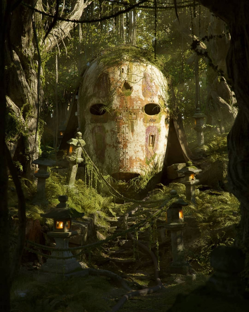 Dystopian Digital Art Visualizes Pop Culture Icons as Ancient Ruins