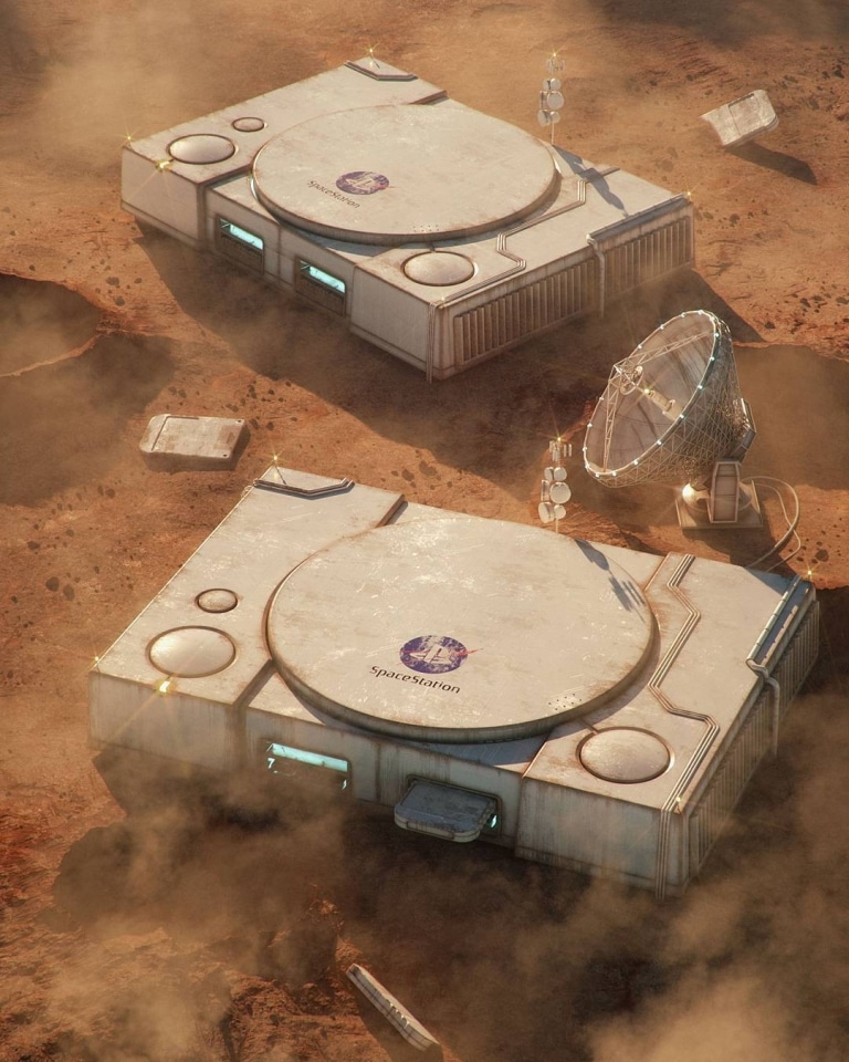 Dystopian Digital Art Visualizes Pop Culture Icons as Ancient Ruins