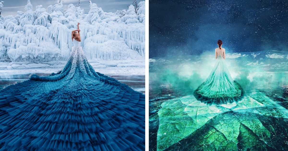 Ice and Fashion Come Together at Lake Baikal in Magical Photo Shoot