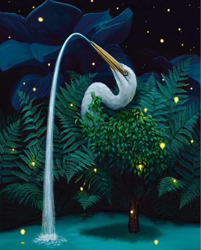 Surreal Bird Art Celebrates the Interconnectedness of Nature