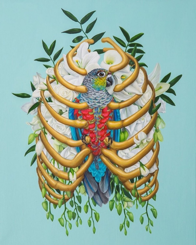 Surreal Bird Art Celebrates the Interconnectedness of Nature
