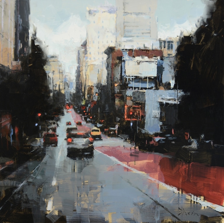Expressive Oil Paintings Capture the Energy of Cities and People