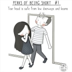 5-Foot-Tall Artist Illustrates the Many Perks of Being Short